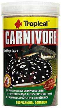 Tropical Carnivore Tablet Yem 1000Ml 600Gr Tablet ve Cips Yemler Tropical